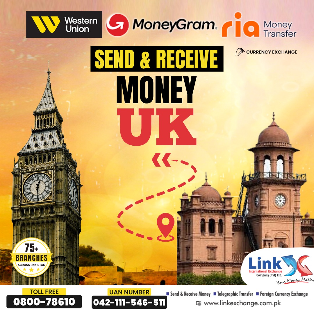 International Money Wire Transfer from Pakistan to UK- Send Money to UK