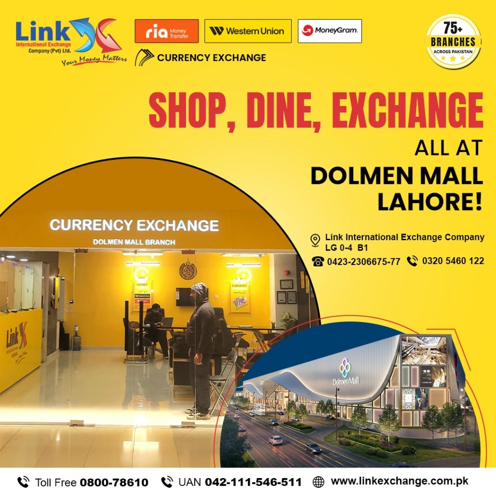 Link Currency Exchange Dolmen Mall Branch - Link International Exchange ...