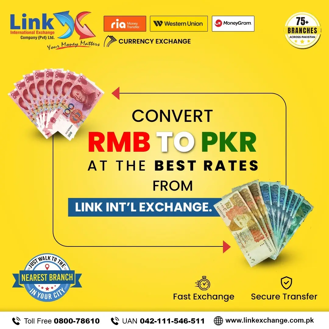 Chinese Yuan (CNY) RMB to Pakistani Rupee (PKR) Today Rate